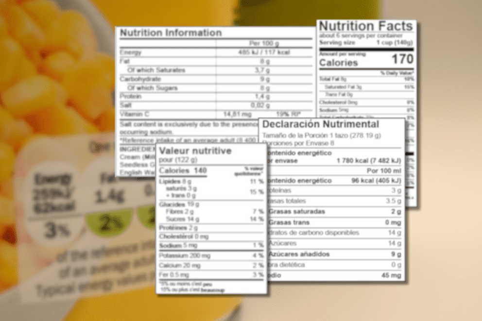 Best Practices for Creating and Managing Nutrition Labels for Multiple ...